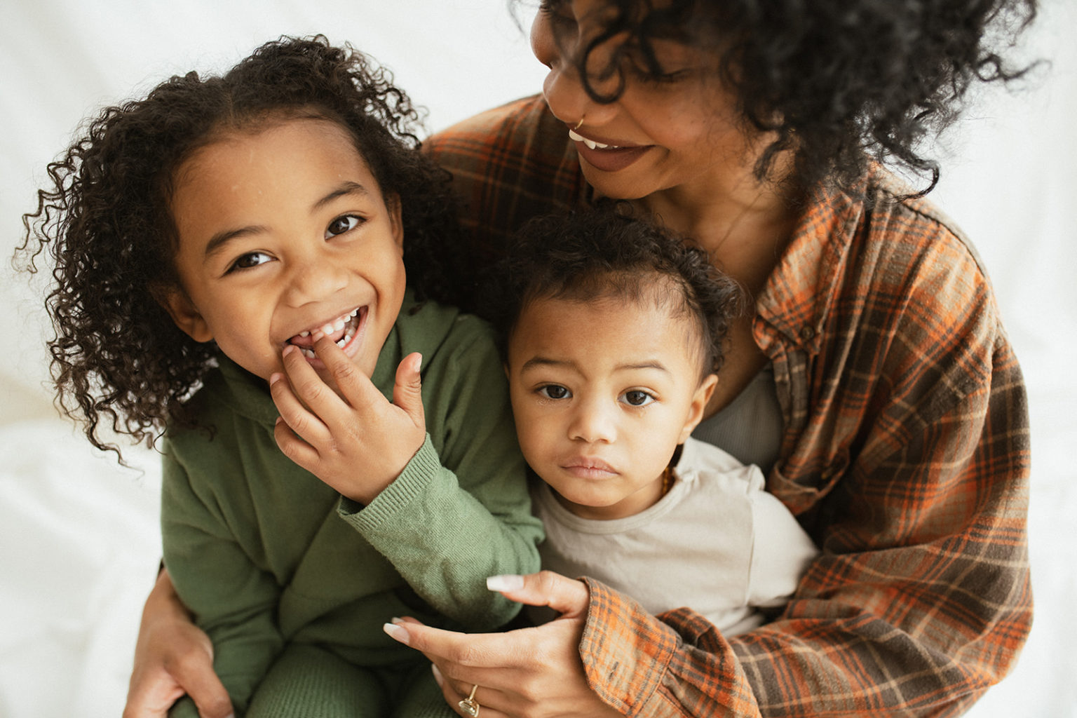 Motherhood Natural Light Studio Session - Megan Putney Photography