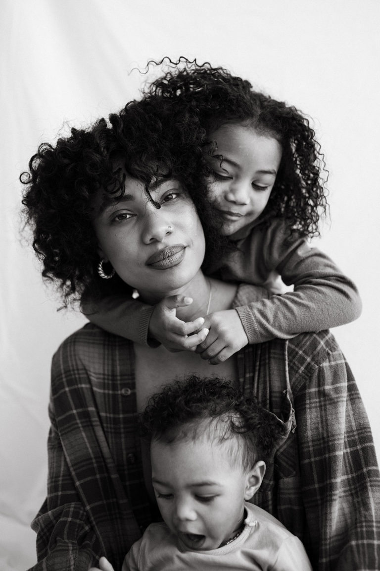 Motherhood Natural Light Studio Session - Megan Putney Photography